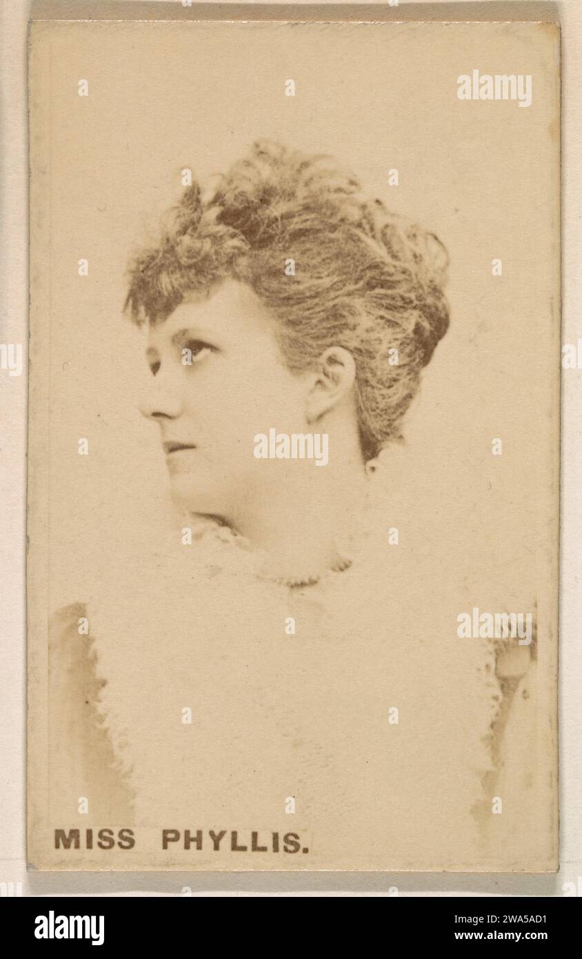 Miss Phyllis, de la série Actresses (N246), Type 1, publié par Kinney ...