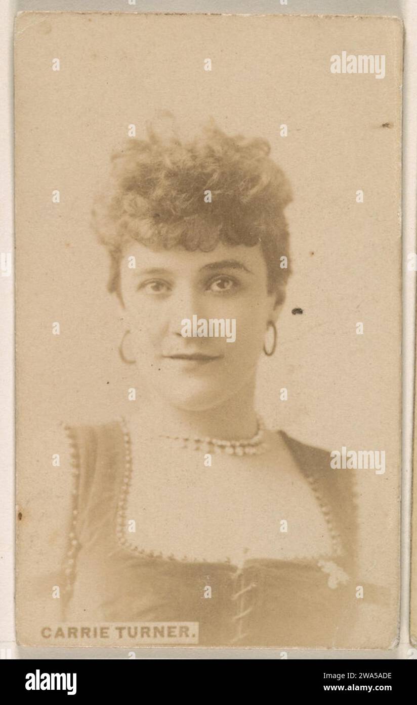 Carrie Turner, de la série Actresses (N246), Type 1, publié par Kinney ...