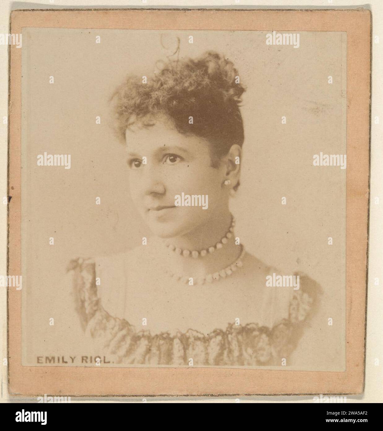 Emily Rigl, de la série Actresses (N246), Type 2, publié par Kinney ...