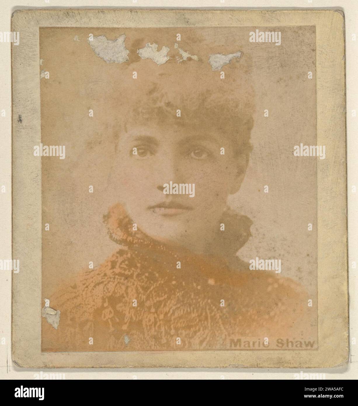 Marie Shaw, de la série Actresses (N246), Type 2, publié par Kinney ...