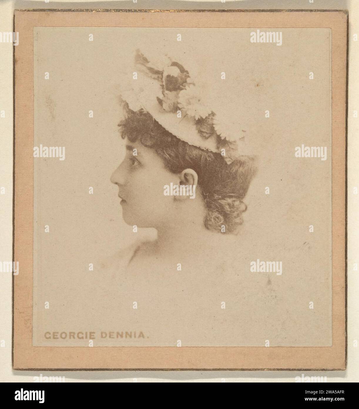 Georgie Dennia, de la série Actresses (N246), Type 2, publié par Kinney ...