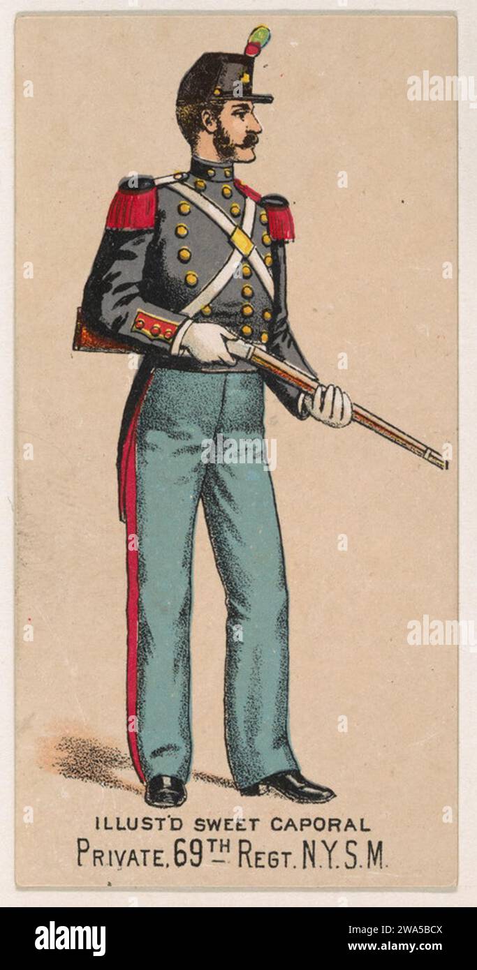 Soldat, 69e régiment, milice de l'État de New York, de la série ...