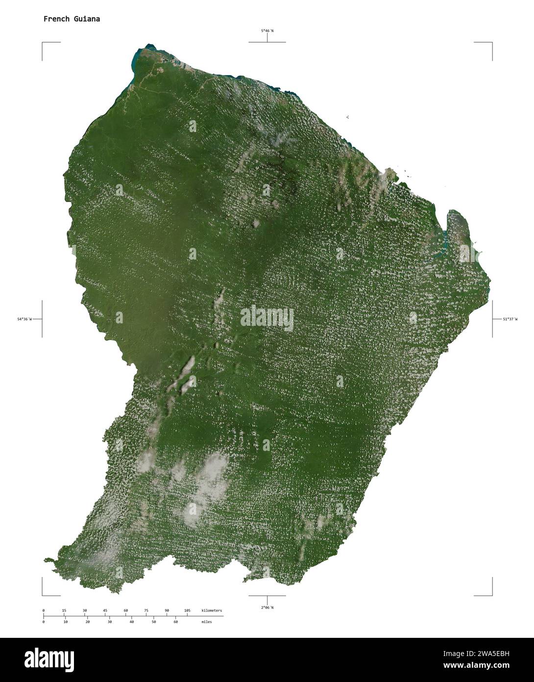 Carte de la guyane française Banque d'images détourées - Alamy