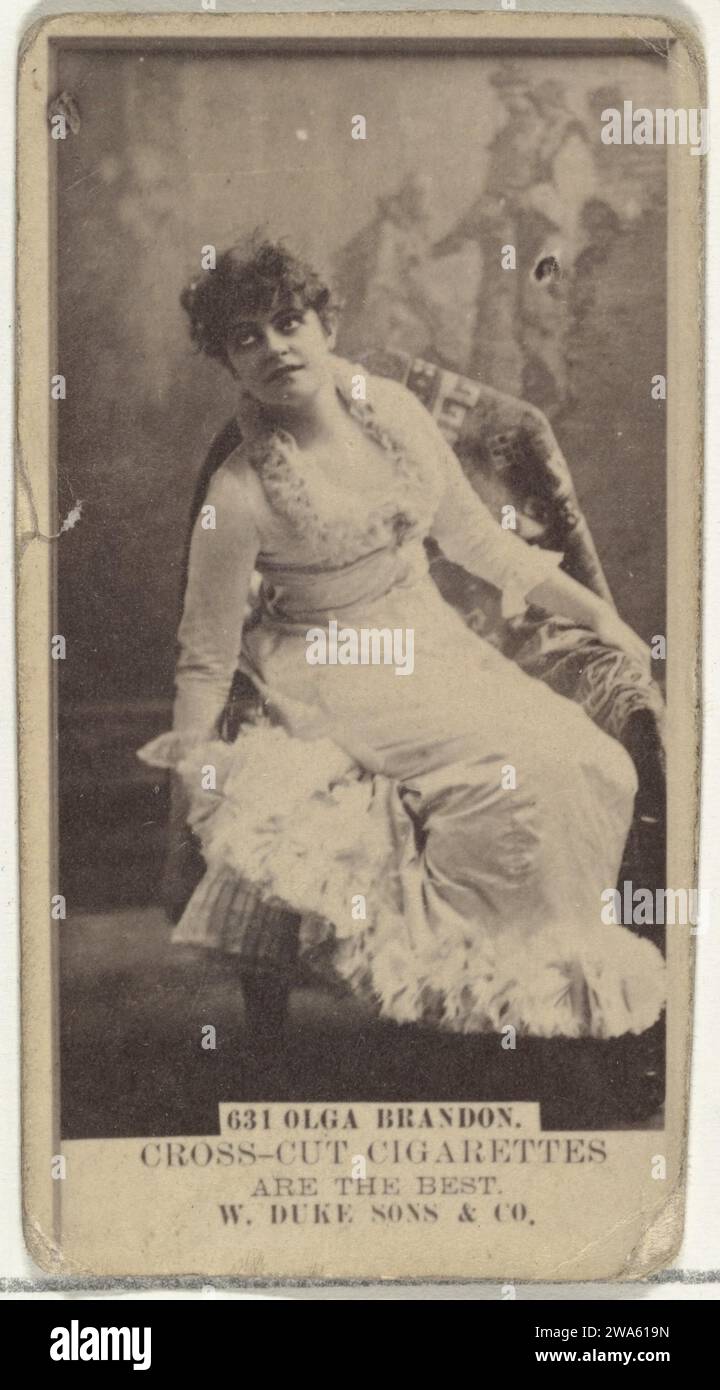 Carte numéro 631, Olga Brandon, de la série acteurs et actrices (N145-3 ...