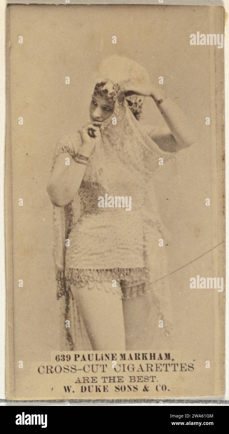 Carte numéro 639, Pauline Markham, de la série Actors and Actresses ...