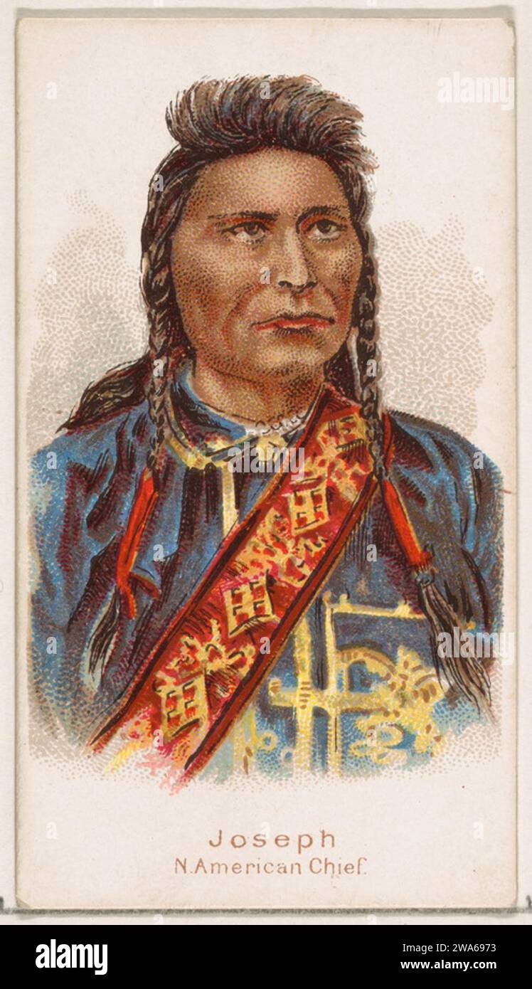 Joseph, chef nord-américain, de la série Savage and semi-Barbarous ...