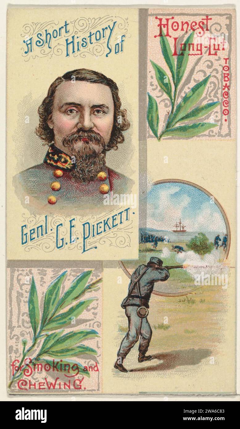 A Short History : General George E. Pickett, de la série histoires des généraux (N114) publiée ...