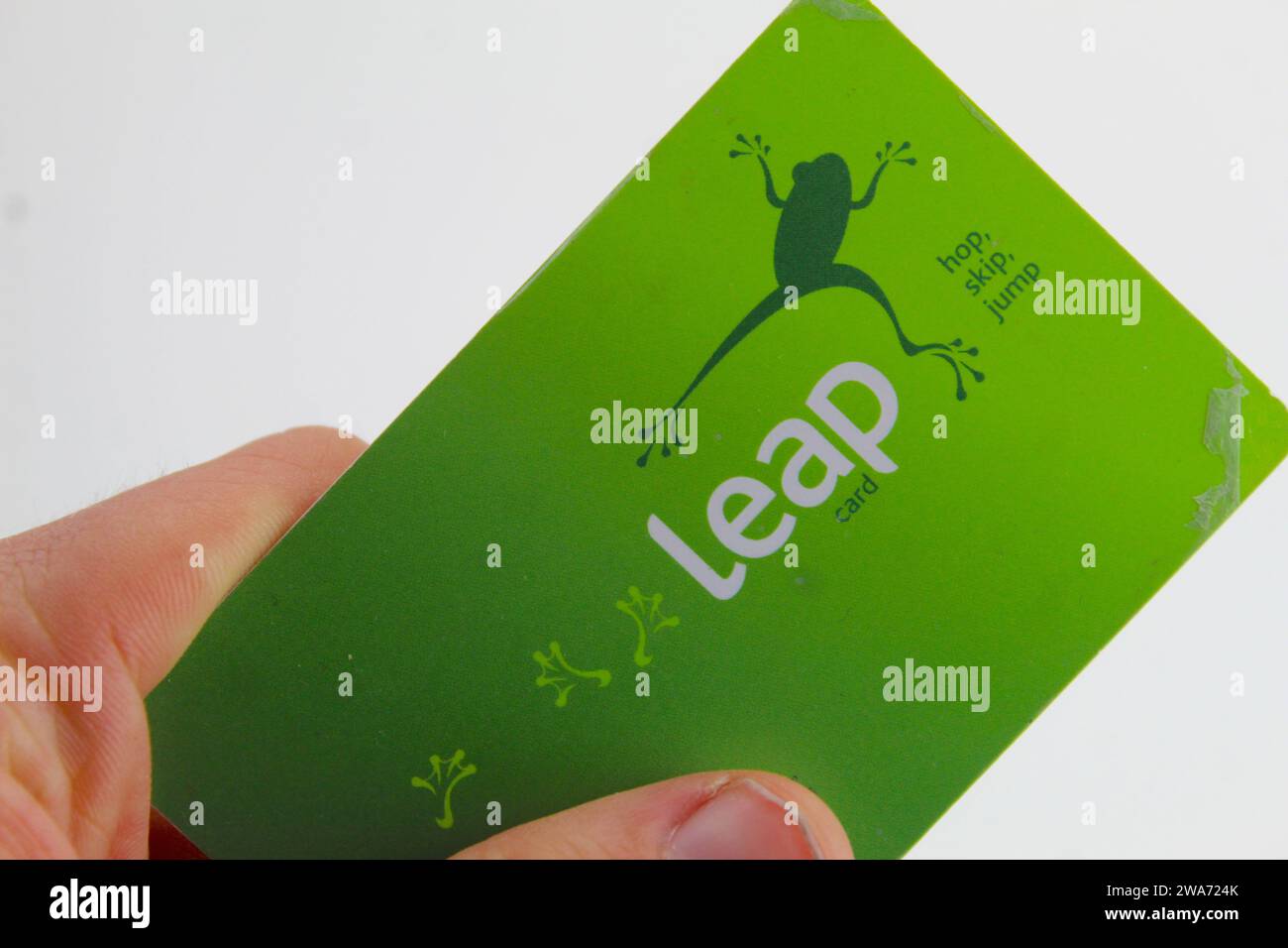 Dublin, Irlande - 4 janvier 2024 : une photo rapprochée d'une Leap Card ...