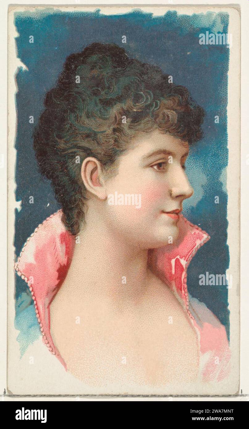 Actrice en corsage avec col rose, de Stars of the Stage, First Series ...
