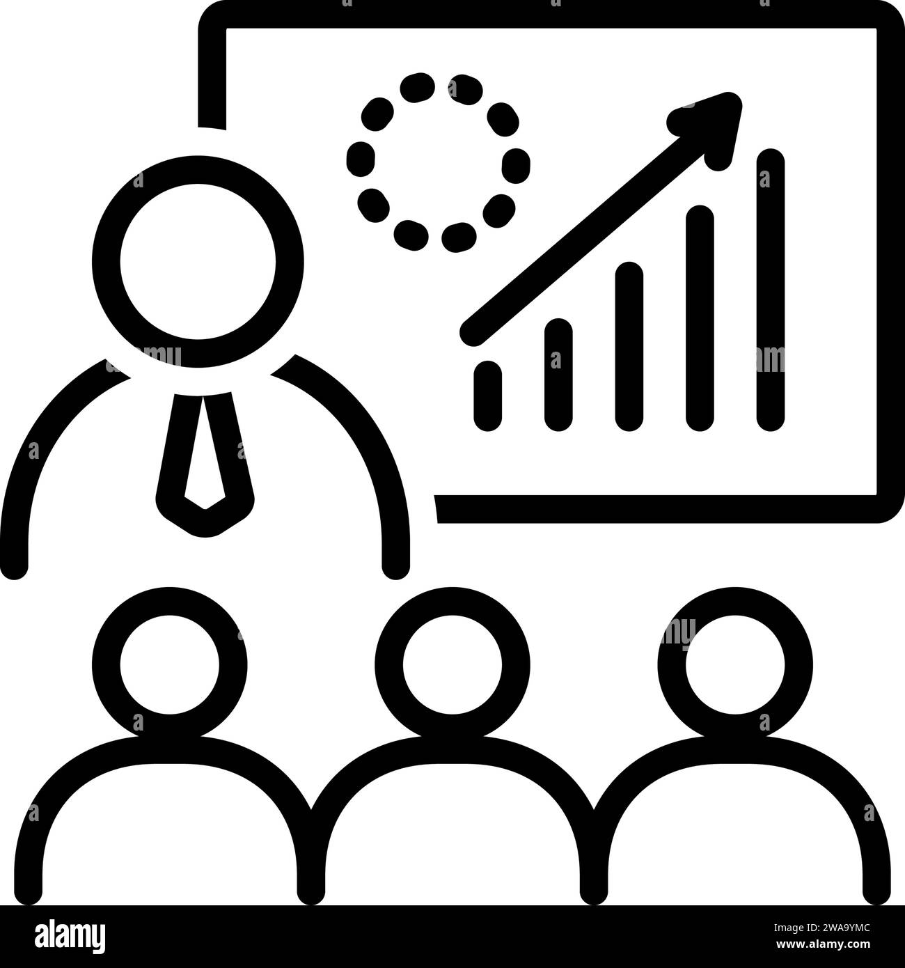 Icône de formation Banque d'images noir et blanc - Alamy