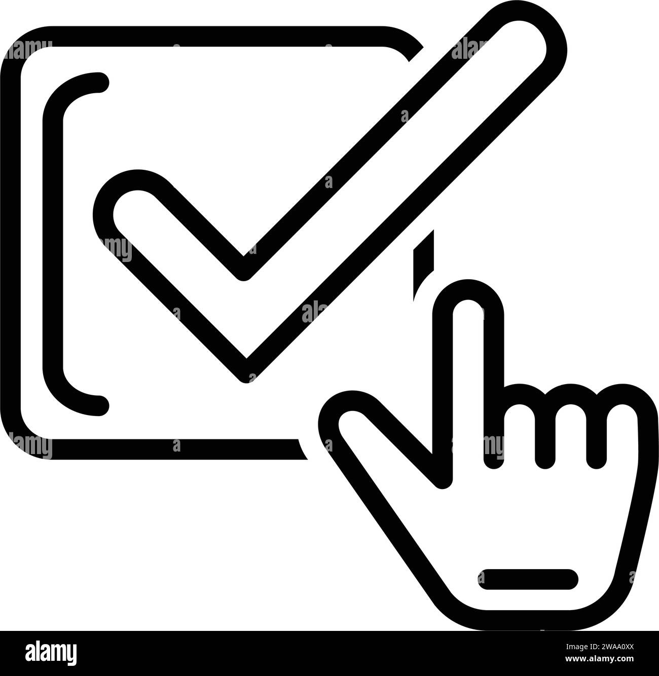 Case à cocher Banque d'images vectorielles - Alamy