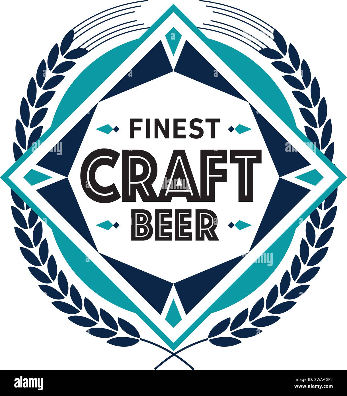 Logo de bière. Idéal pour une utilisation dans les étiquettes de bière ...