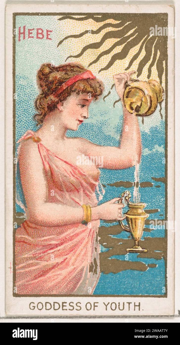 Hebe, déesse de la jeunesse, de la série des déesses des Grecs et des ...