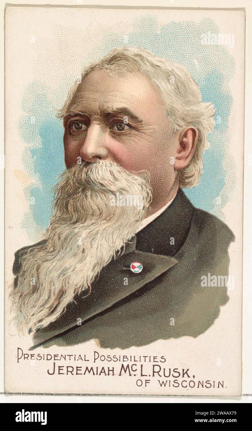 Jeremiah MCL. Rusk du Wisconsin, de la série Presidential Possibilities ...