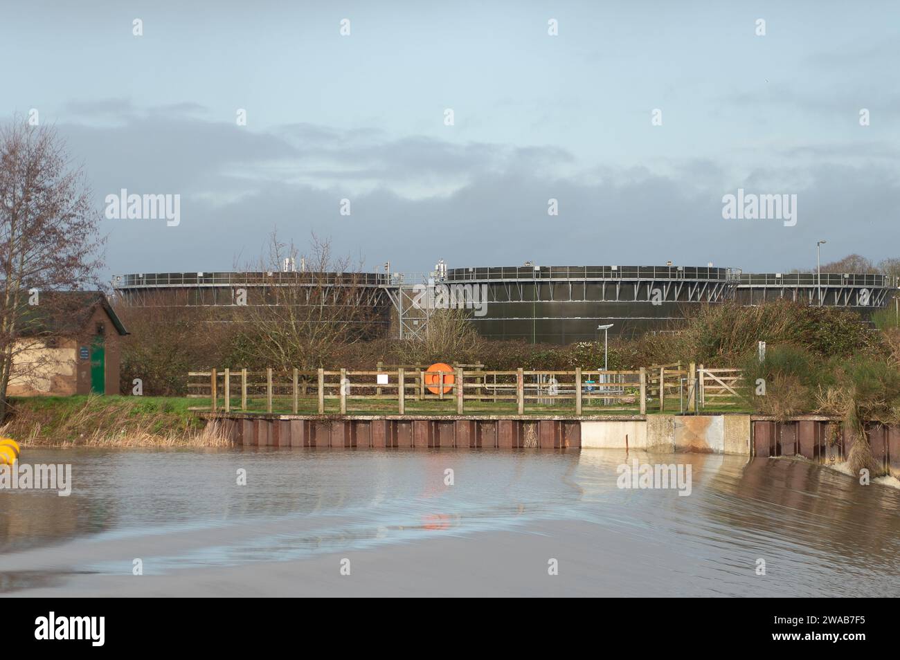 Slough, Royaume-Uni. 3 janvier 2024. Thames Water déverse aujourd'hui ...