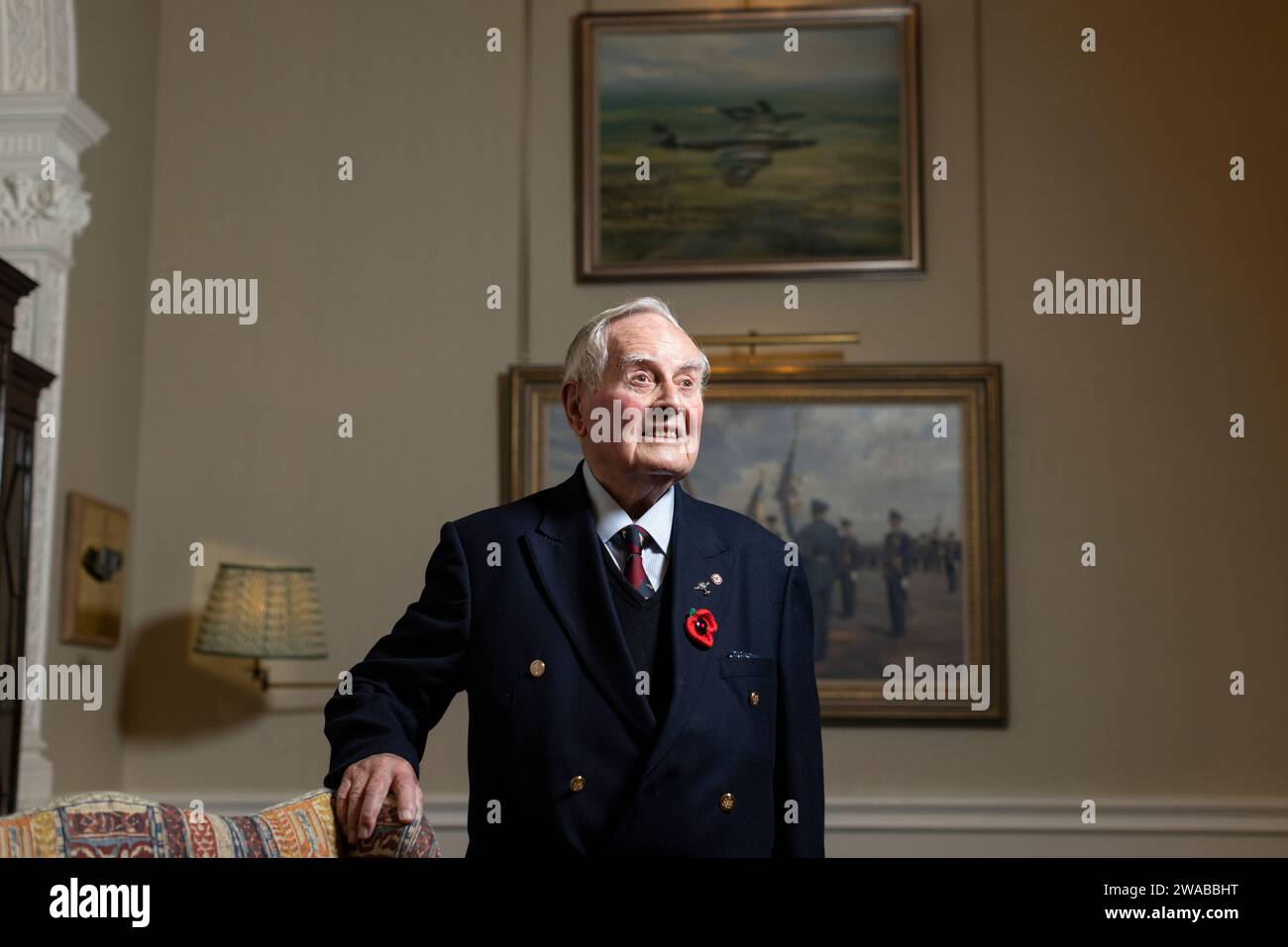 Colin bell pilote de la seconde guerre mondiale Banque de photographies ...