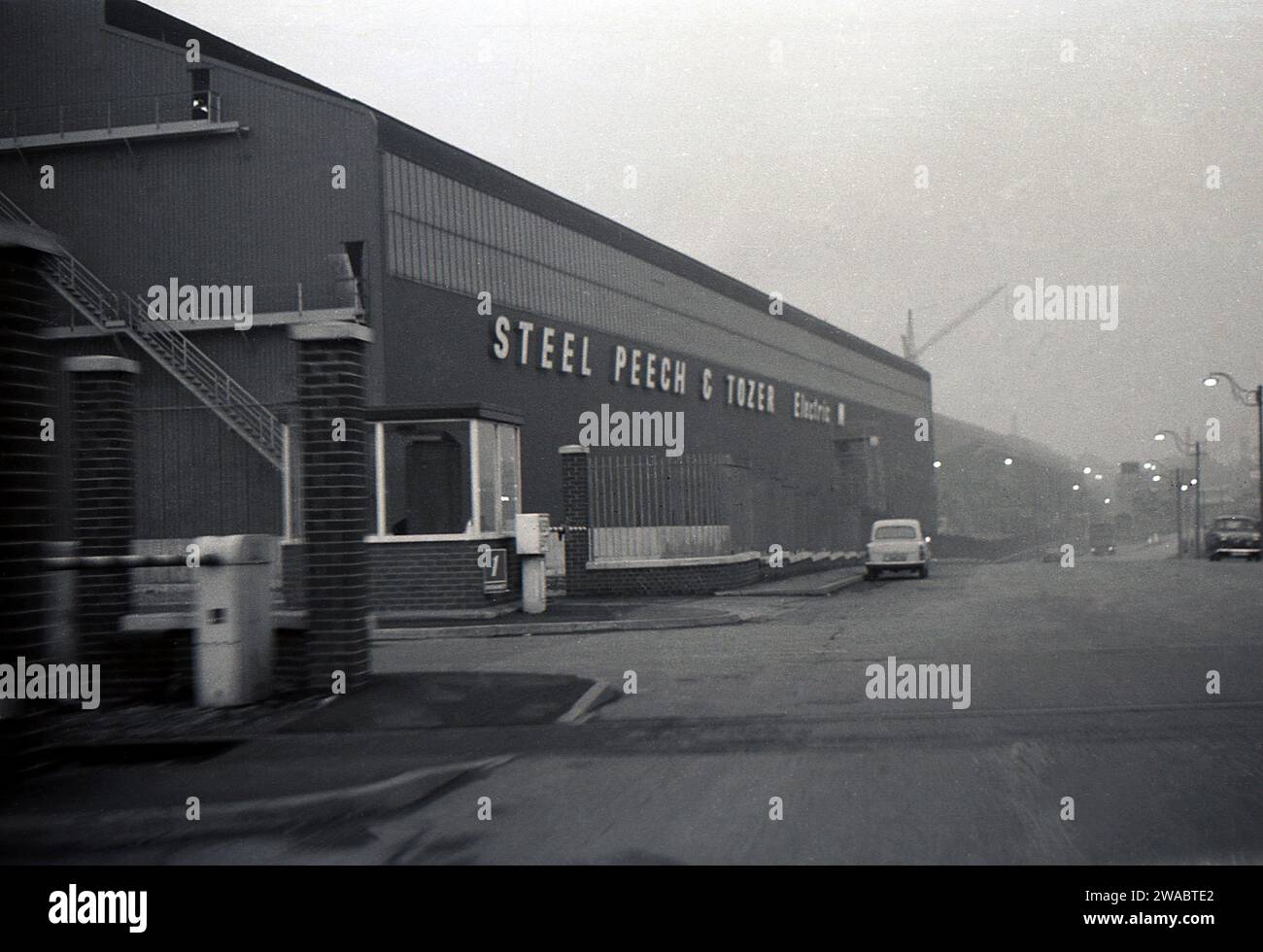 1972, historique, extérieur de la grande aciérie, Steel Peech & Tozer ...