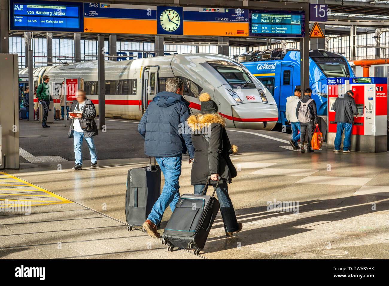 Hauptbahnhof München, Januar 2024 Deutschland, München, Januar 2024 ...
