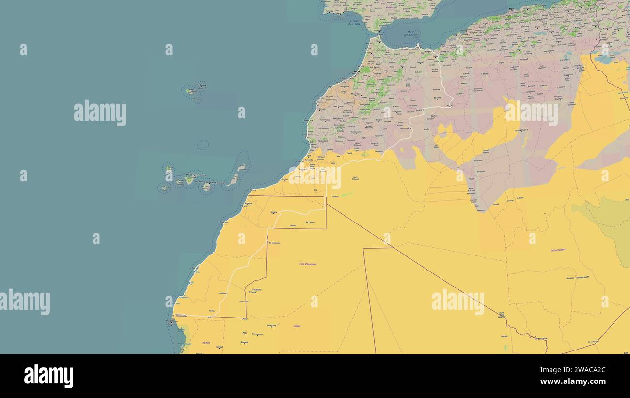 Carte topographique maroc Banque de photographies et d’images à haute ...