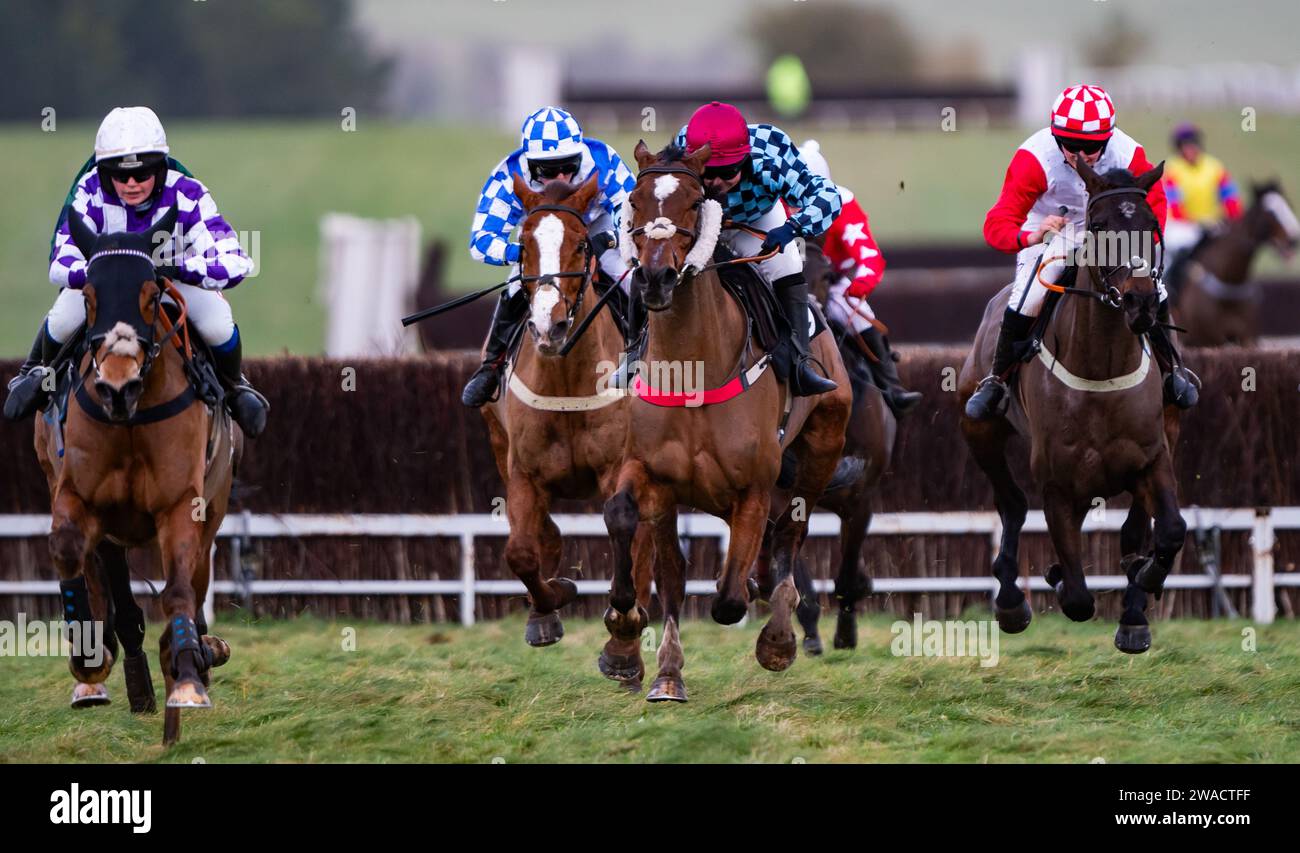 Action depuis l'hippodrome de Larkhill, Wiltshire, Royaume-Uni, alors ...