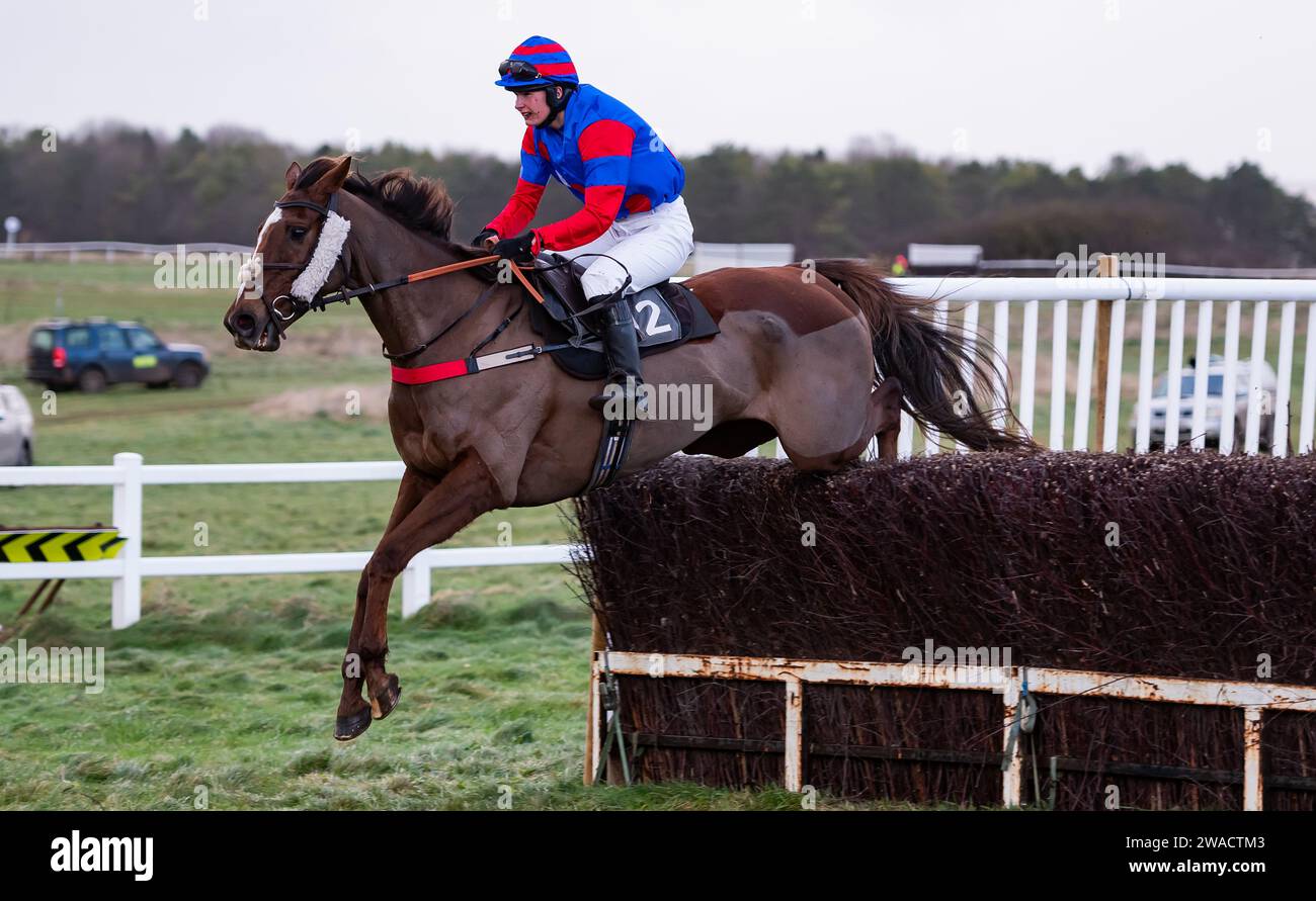 Action depuis l'hippodrome de Larkhill, Wiltshire, Royaume-Uni, alors ...