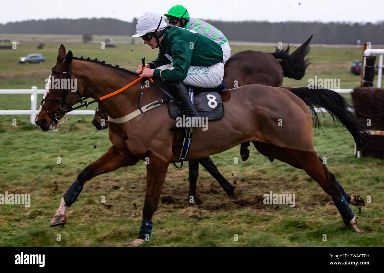 Action depuis l'hippodrome de Larkhill, Wiltshire, Royaume-Uni, alors ...