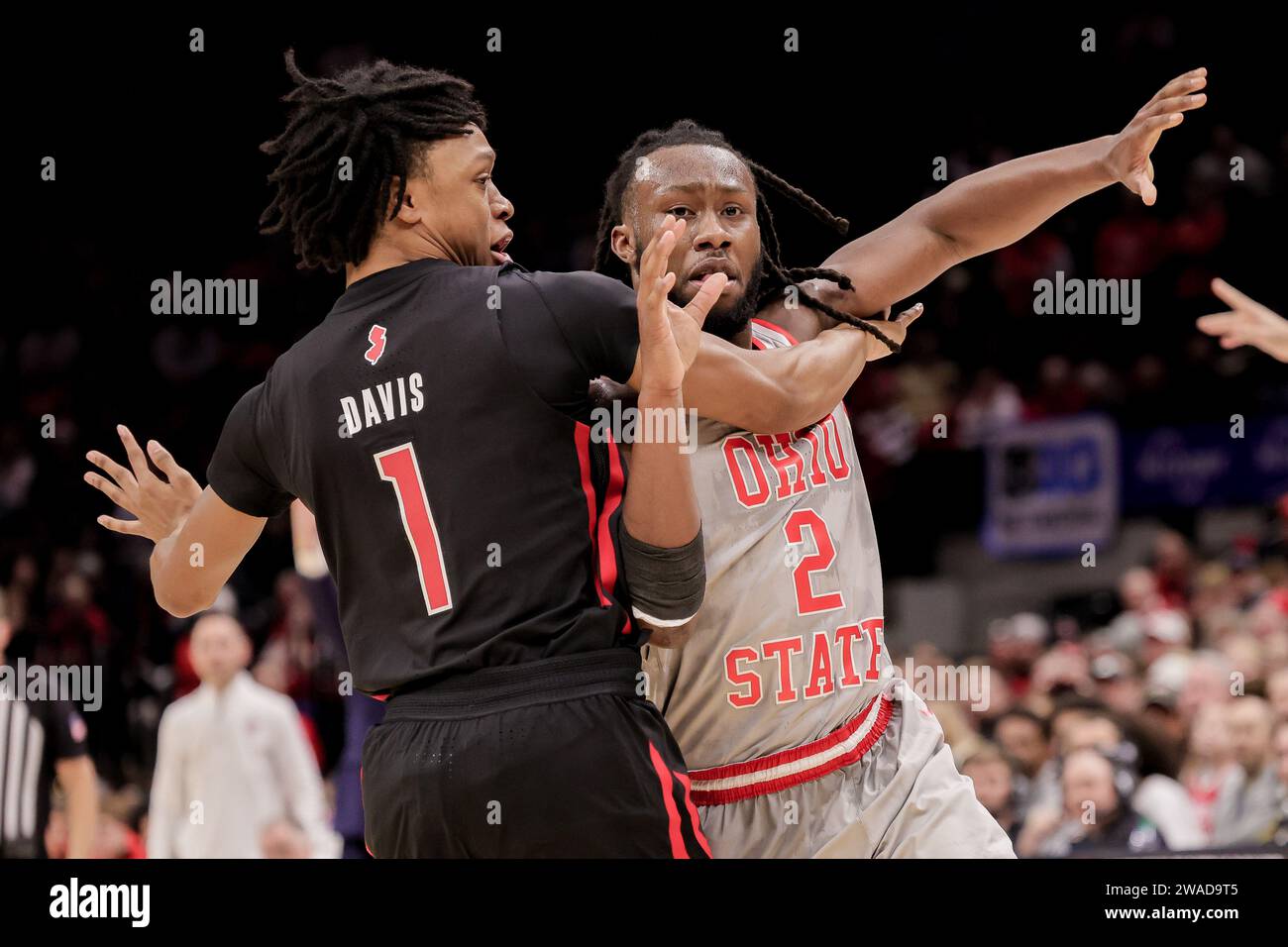 Columbus, Ohio, États-Unis. 4 janvier 2024. La garde des Rutgers ...