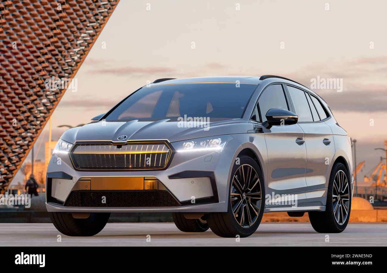 Skoda enyaq Banque de photographies et d’images à haute résolution - Alamy