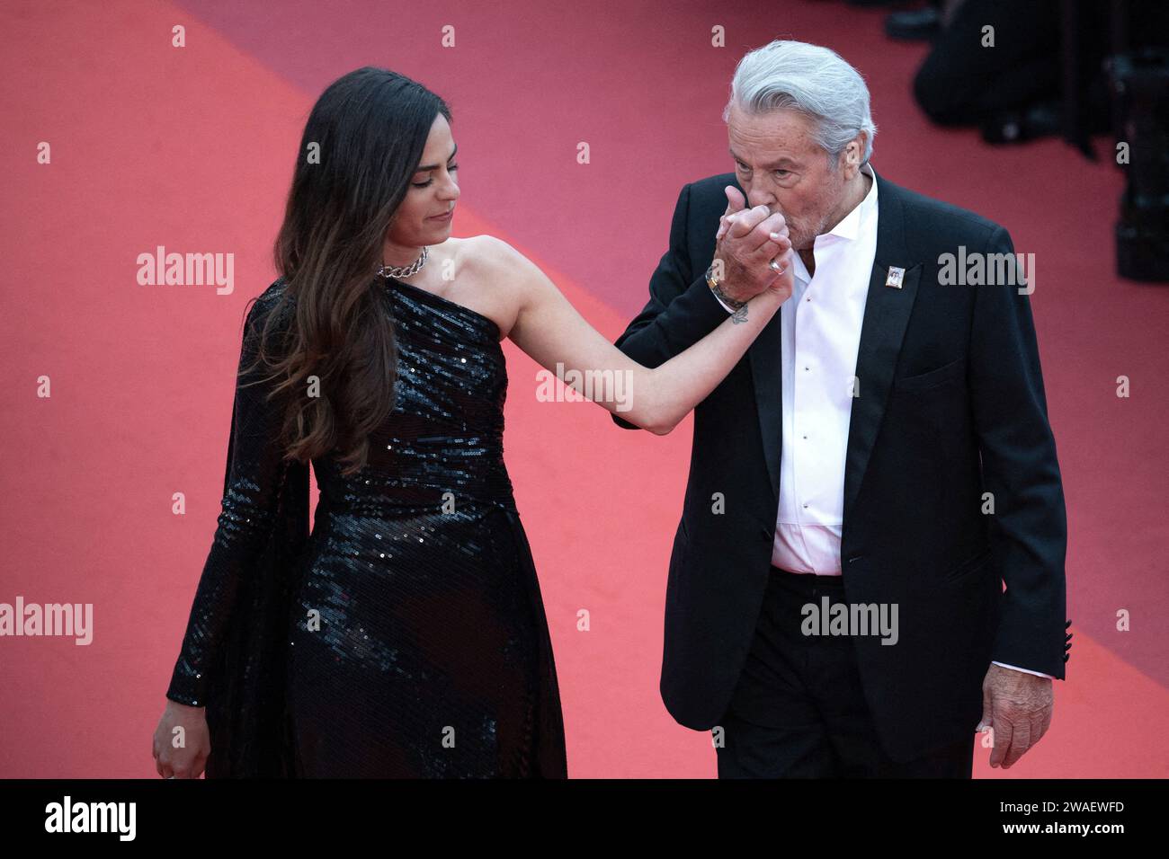 Anthony delon et anouchka alain fabien Banque de photographies et d ...