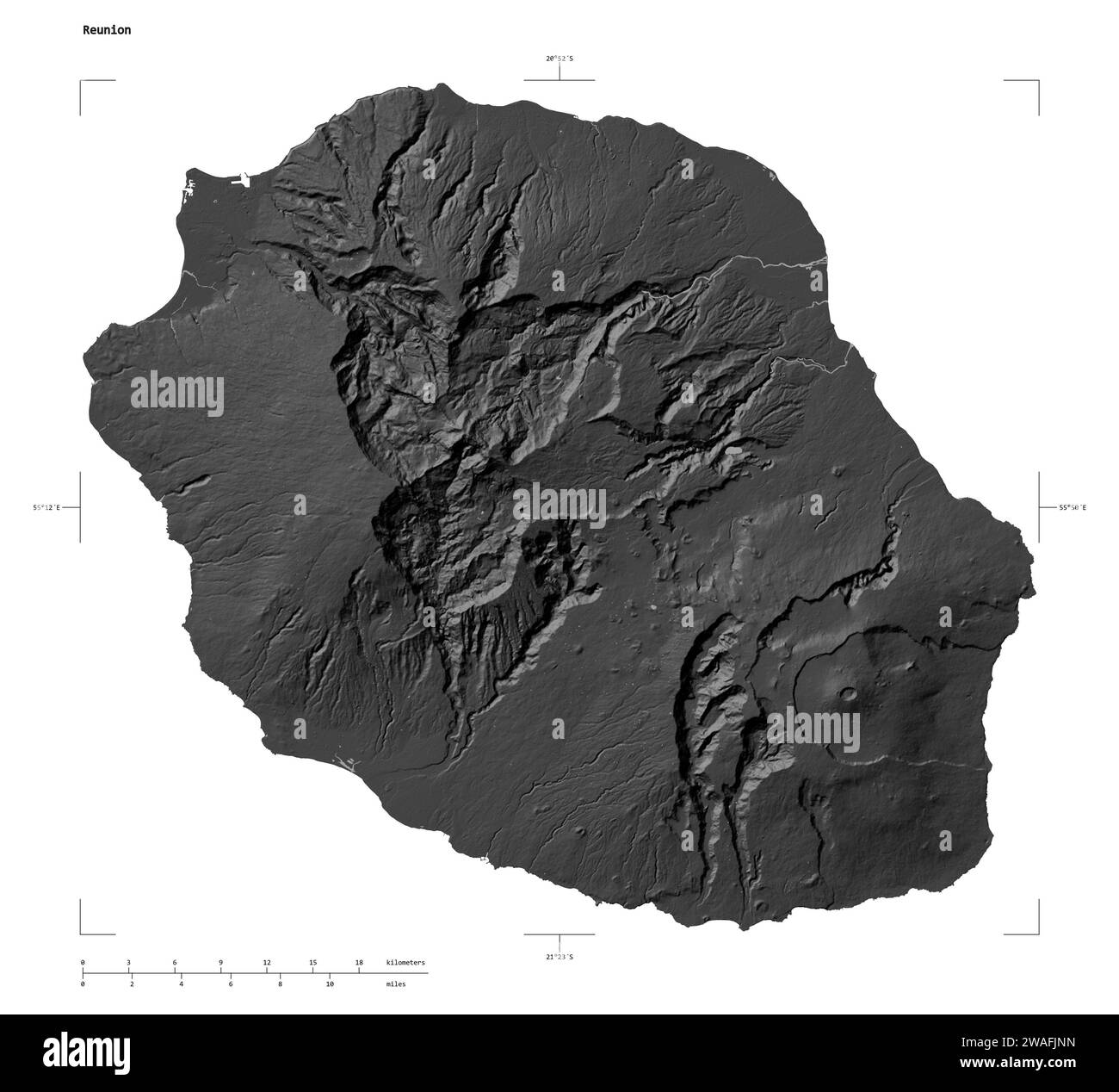 Forme d'une carte d'altitude à deux niveaux avec les lacs et rivières ...