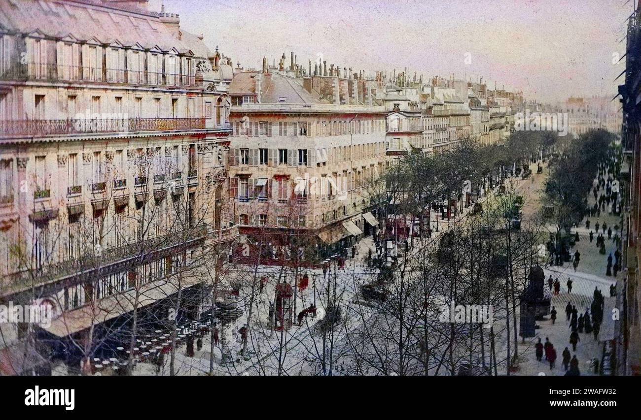 Paris boulevard 19th century Banque de photographies et d’images à ...