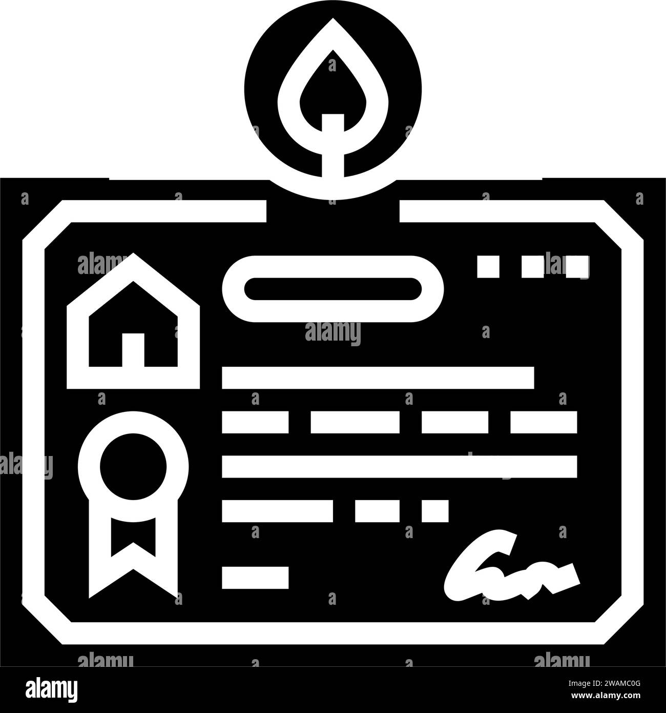 Certification de construction verte Banque d'images vectorielles - Alamy