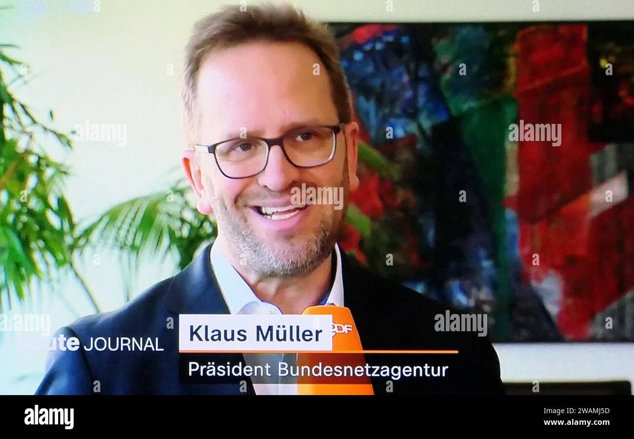 Klaus Müller Präsident Bundesnetzagentur - im ZDF Interview am 04.01. ...