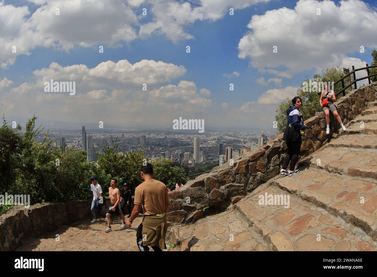3 janvier 2024, Bogota, Colombie : les touristes profitent de l ...