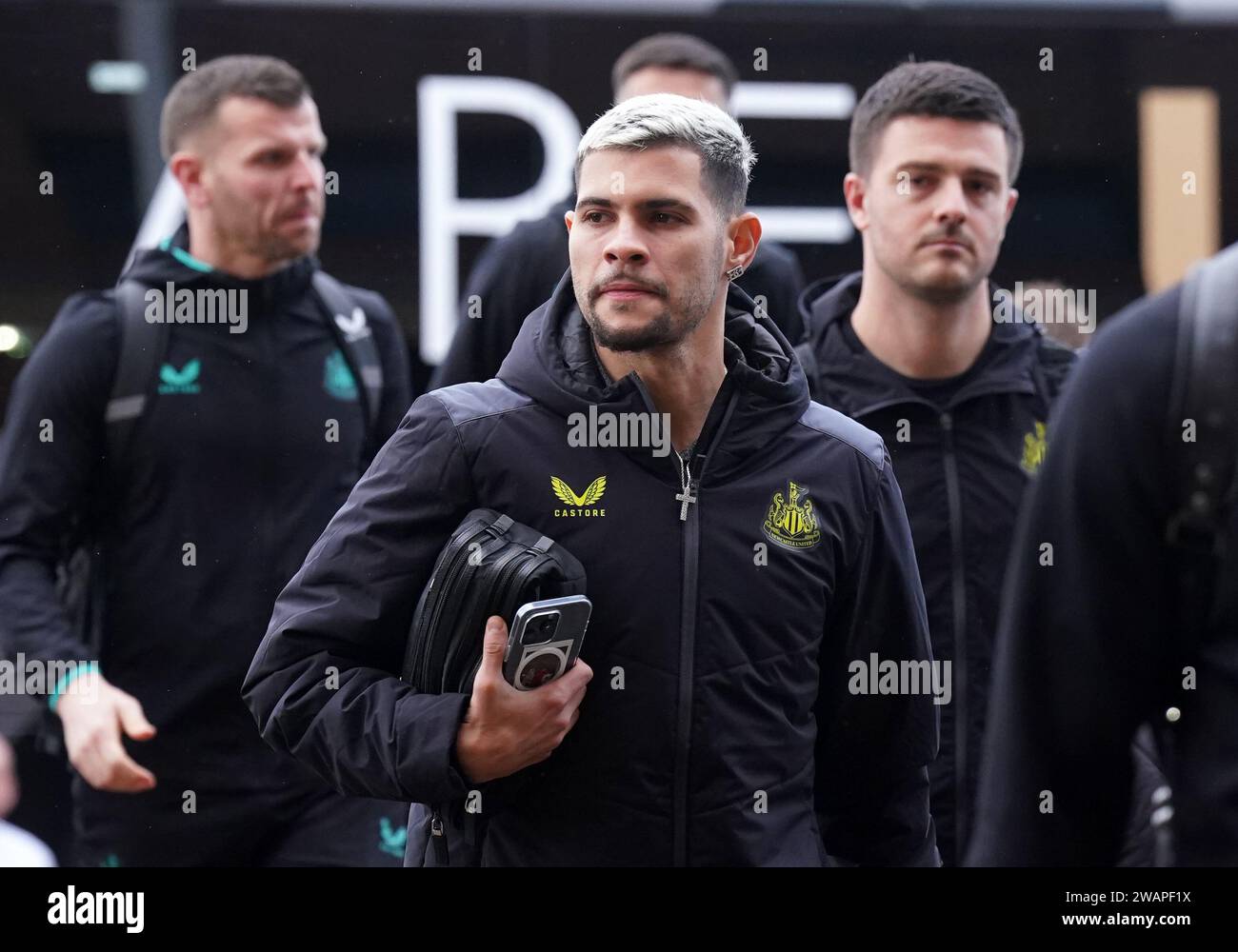 Bruno Guimaraes de Newcastle United arrive avant le match du troisième ...