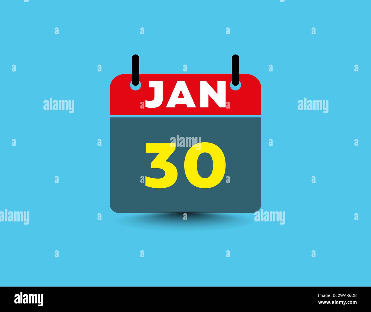 Icône du 30 janvier Banque d'images vectorielles - Alamy