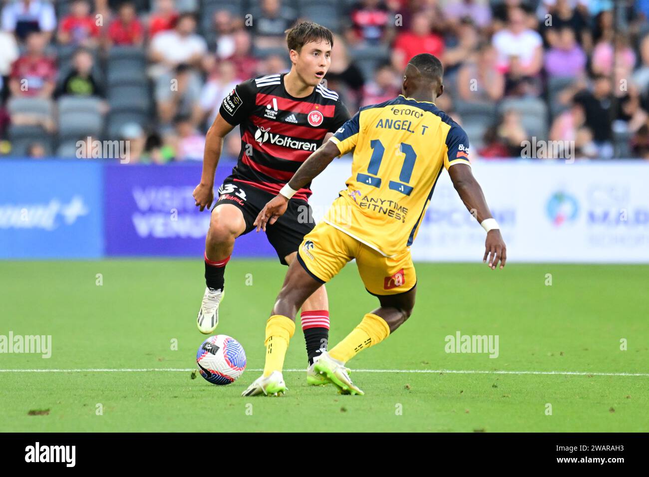 Parramatta, Australie. 06 janvier 2024. Aidan Simmons (gauche) du ...