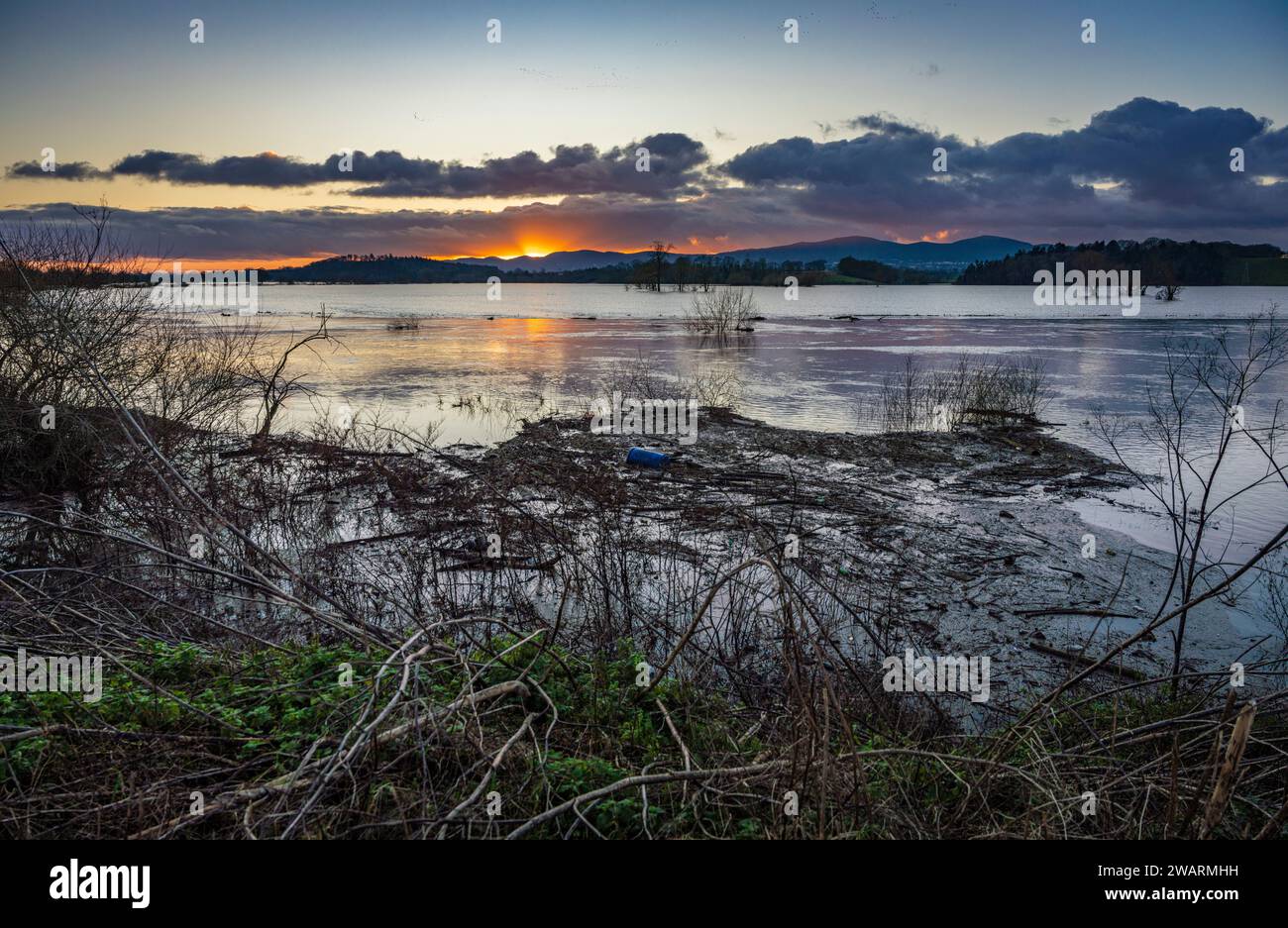 Inondation de la plaine inondable de la rivière Severn, au sud de ... Inondation de la plaine inondable de la rivière Severn, au sud de ...