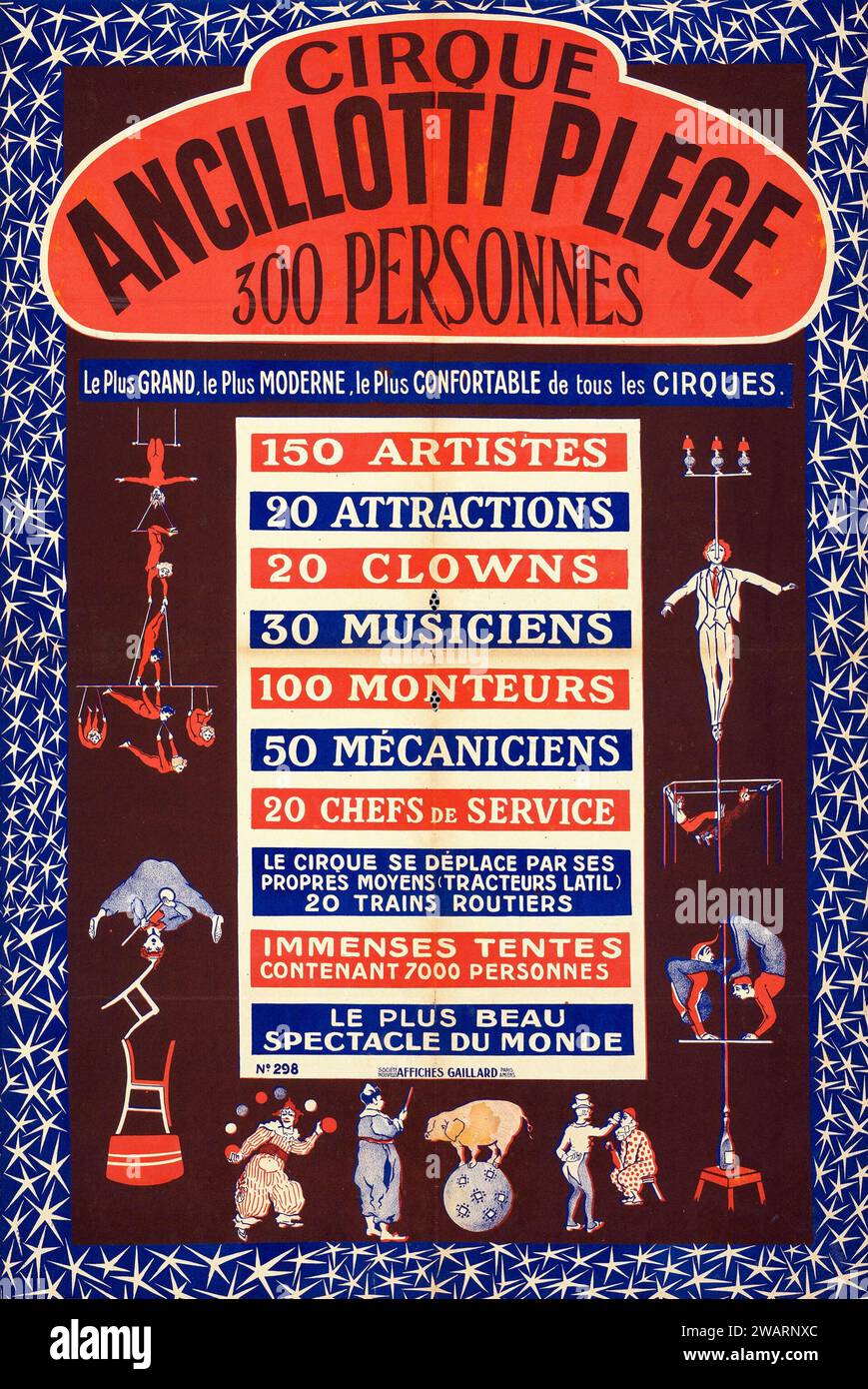 Affiche ancienne cirque Banque de photographies et d’images à haute ...
