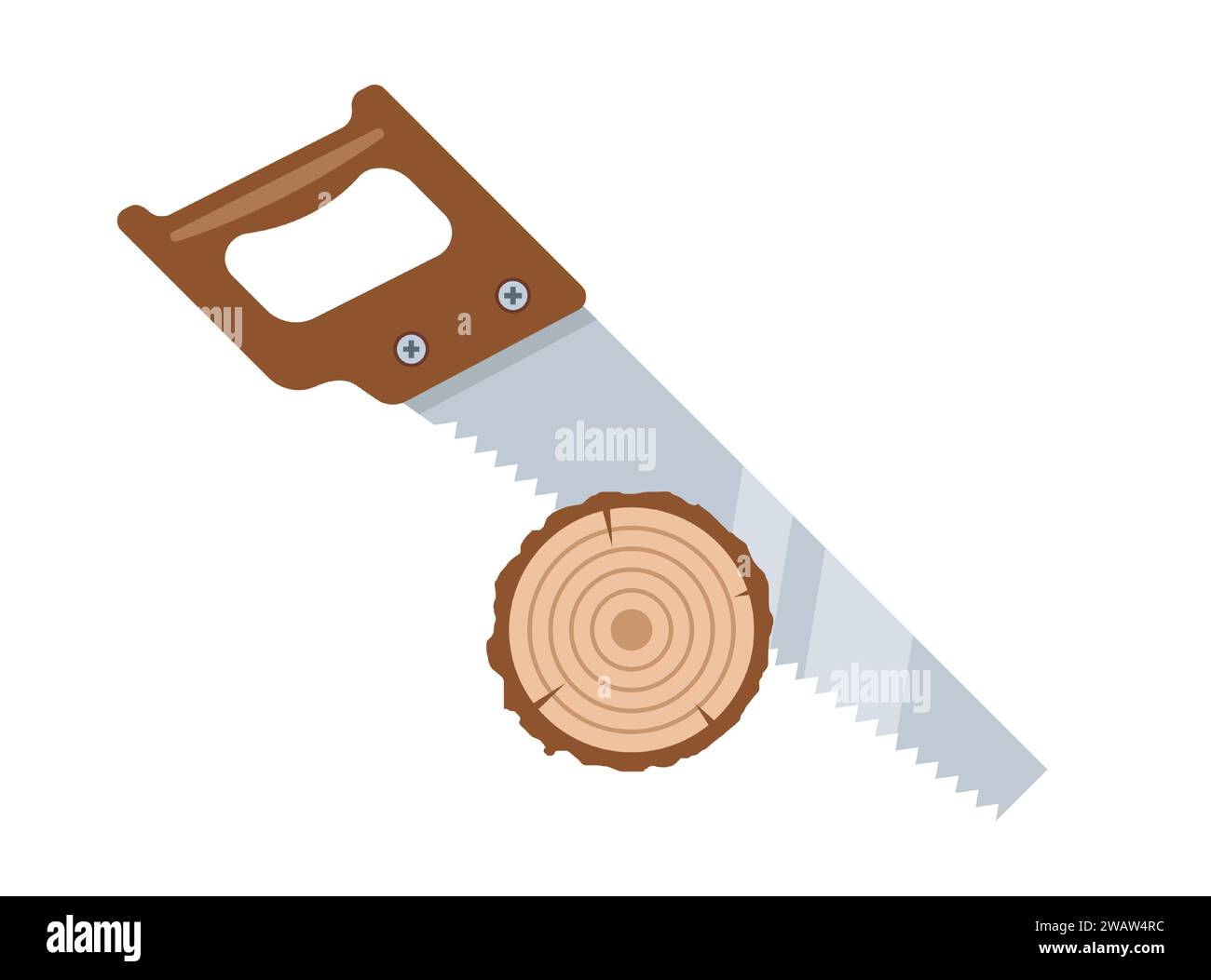 Scier une branche Banque d'images vectorielles - Alamy