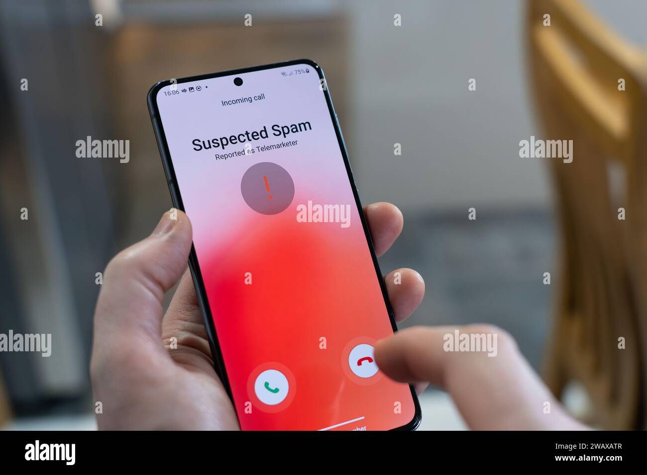 Appels spam au royaume uni Banque de photographies et d’images à haute ...