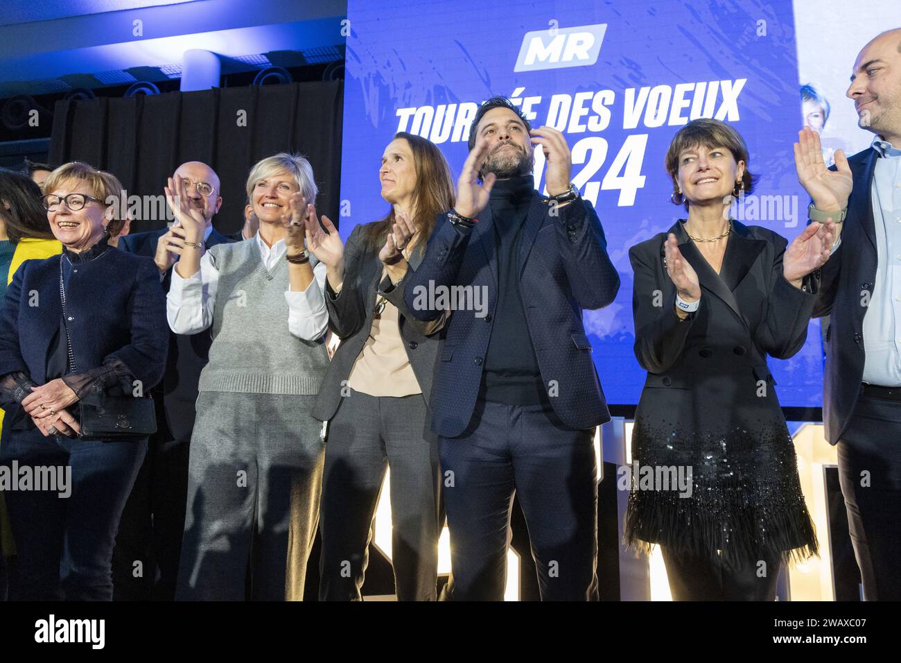 Louvain la Neuve, Belgique. 07 janvier 2024. M. le président Georges ...