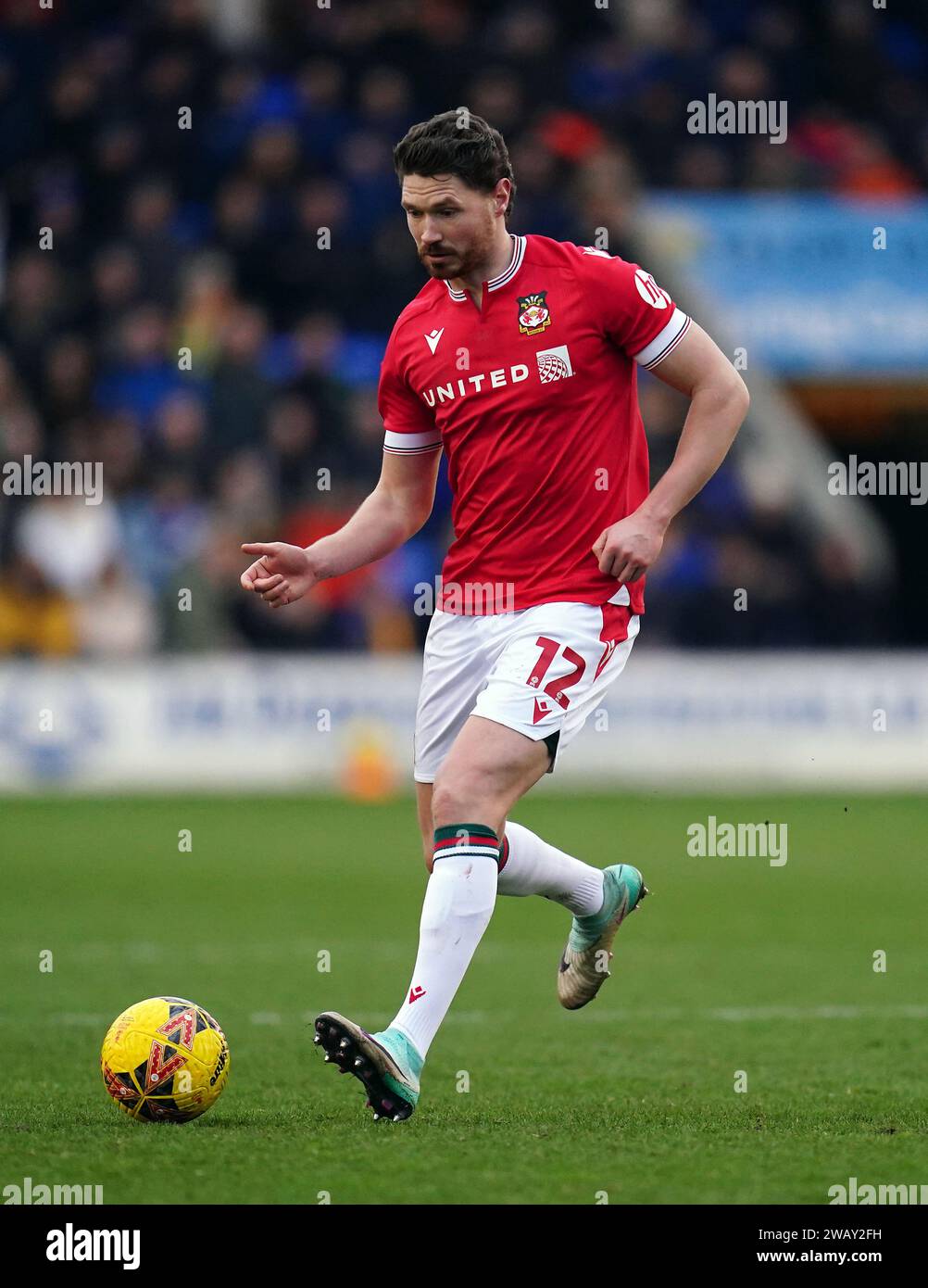 George Evans de Wrexham lors du match du troisième tour de la coupe FA ...