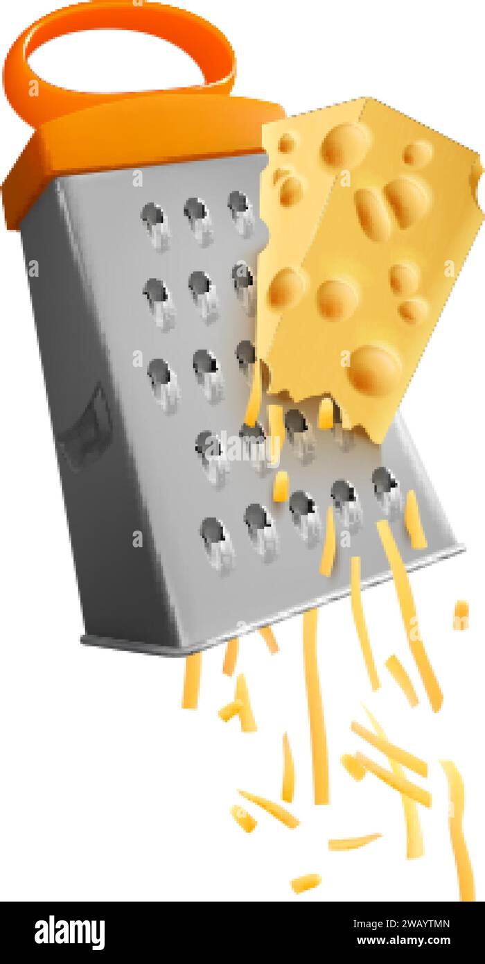 Grating parmesan Banque d'images vectorielles - Alamy