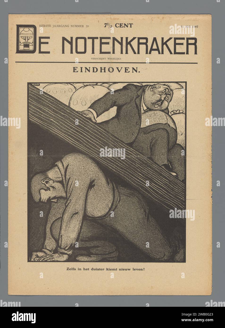 De Notenkraker, 18 mai 1907 / Eindhoven, Albert Hahn (I), magazine 1907. Imprimer épisode du ...