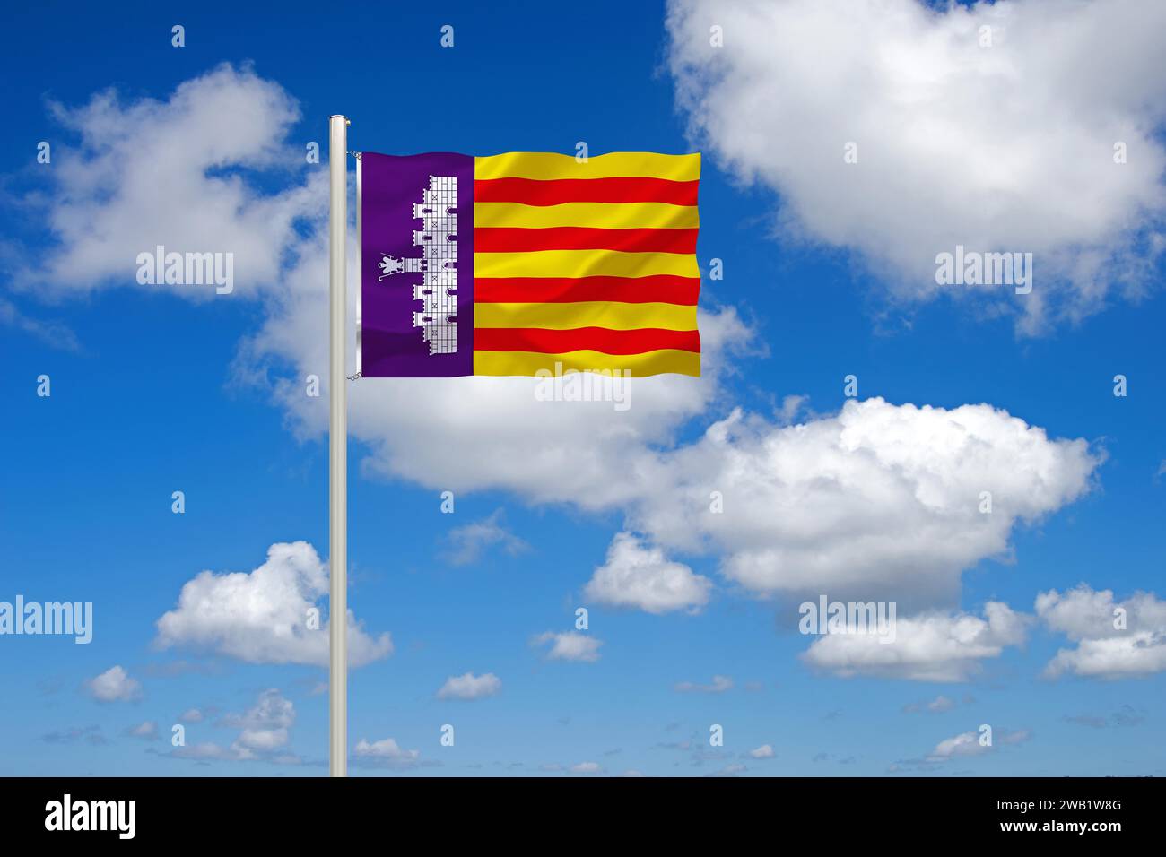 Drapeau de majorque Banque de photographies et d’images à haute résolution - Alamy