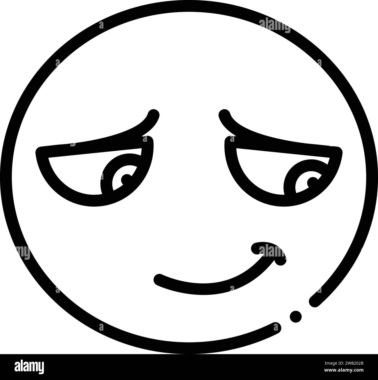 Personnage timide Banque d'images noir et blanc - Alamy