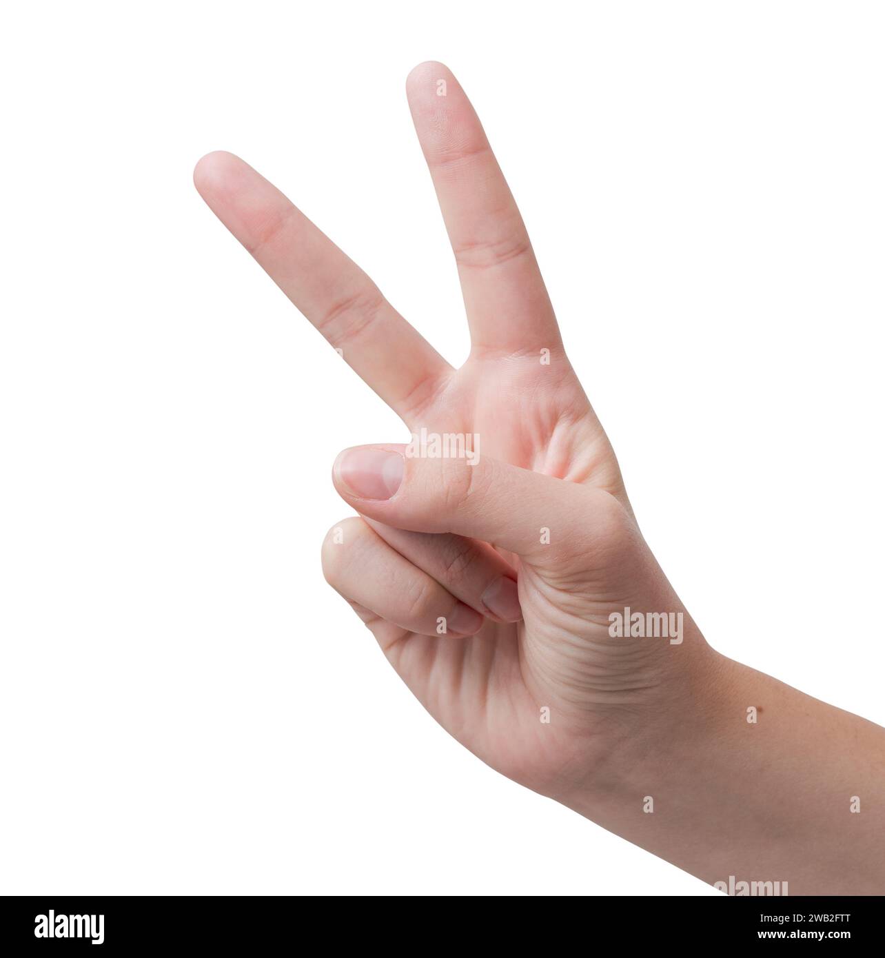 2 doigts faisant le signe v Banque de photographies et d’images à haute ...