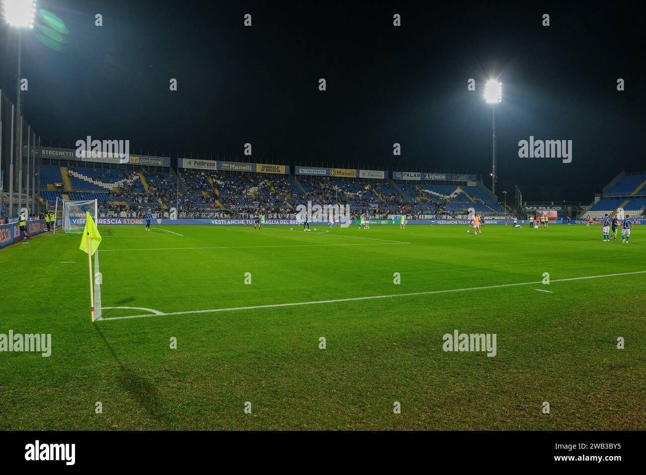 Vue générale du stade Mario Rigamonti lors du match de championnat ...