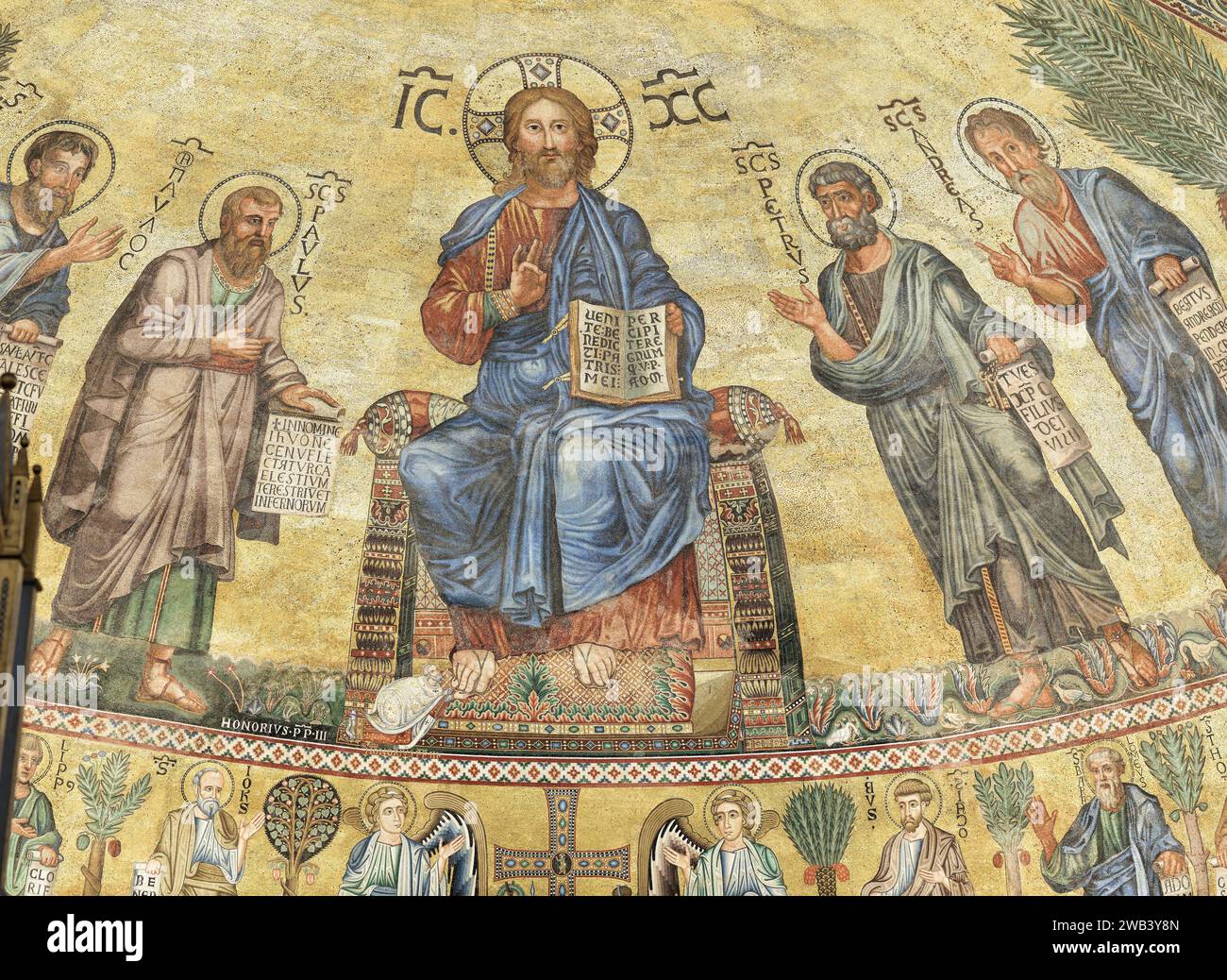 Mosaïque du christ dans la gloire Banque de photographies et d’images à ...